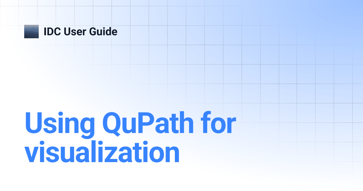Using QuPath for visualization | IDC User Guide